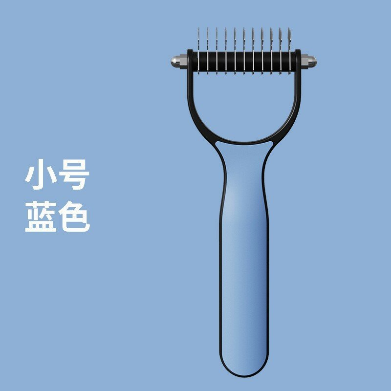 Кросс-бордер новый расческа для домашних животных, расческа для кошек, двусторонняя расческа от блох, расческа для собак, инструмент для ухода за питомцами, предотвращающий спутывание