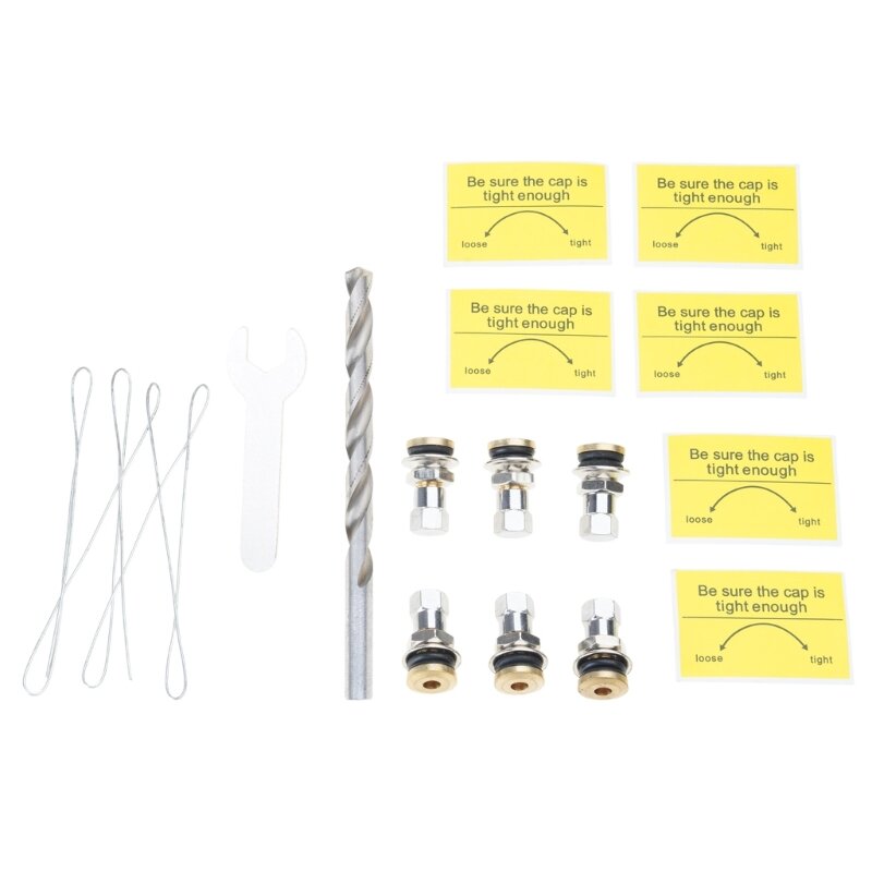 Герметичный Набор Для Вентиляции Газовых Баллонов С 6 Крышками Металлический Инструмент Для Легкого Монтажа