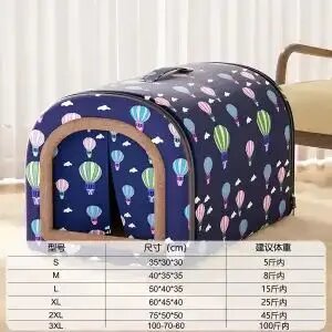 Большая утепленная будка для собаки на улицу. Водонепроницаемый домик для кошек и собак, зимняя конура для двора и дачи