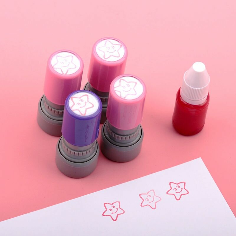 Светочувствительная красная штемпельная краска, быстросохнущая подушка для официальных печатей, большая бутылка для финансового использования.