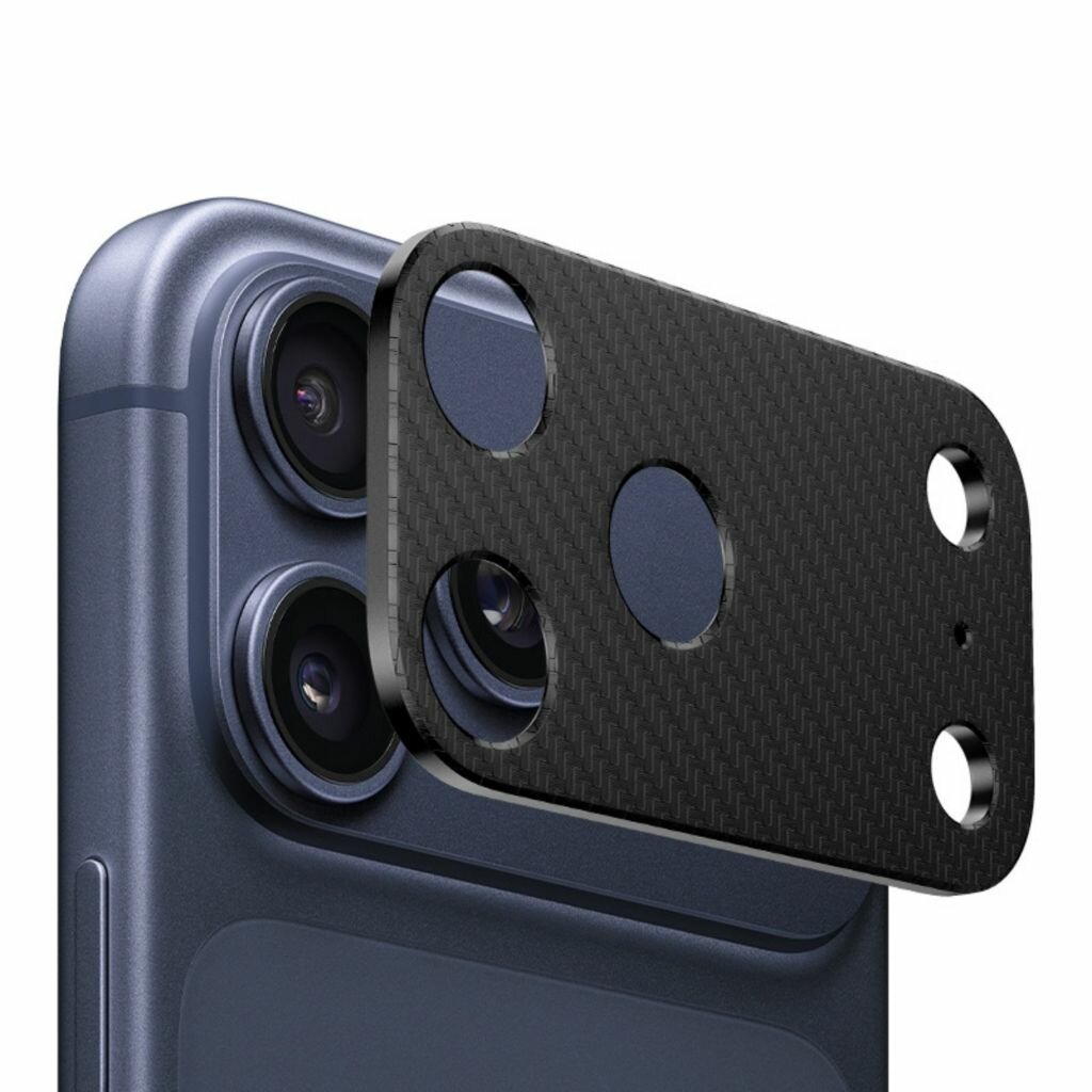 Подходит для пленки для линз из углеродного волокна IPhone17pro-черный-17 Pro Max