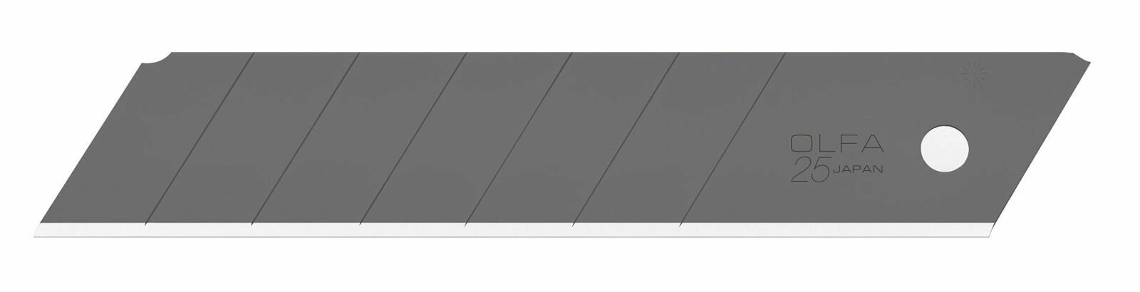 Лезвия для ножа OLFA черные сегментированные, 20 шт, ширина 25 мм, особо острые, серия EXCEL BLACK