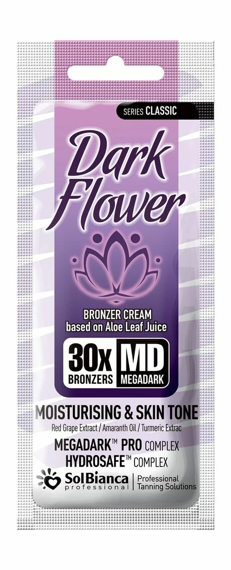 SOLBIANCA Крем-автозагар Dark Flower 30х bronzers, 15 мл