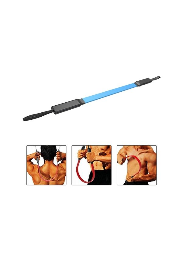 Тренажер для укрепления рук и груди Power Bar Arm Strengthener Trainer Body Workout 50 кг, синий