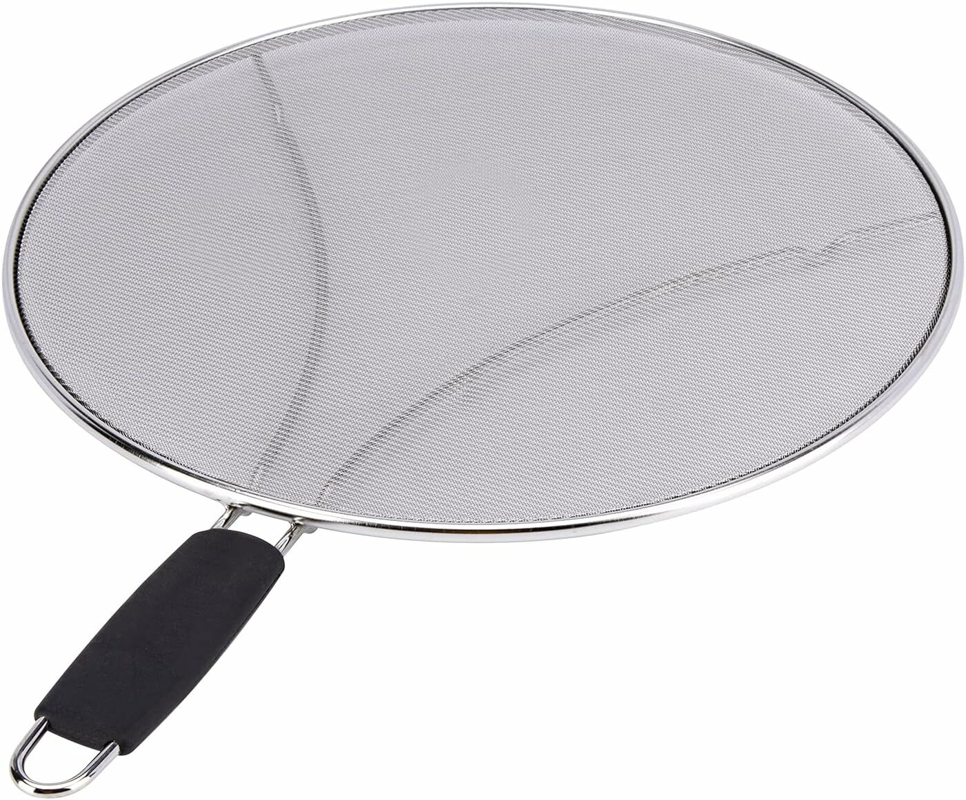 Защитная сетка для сковороды от жировых брызг, экран для сковороды, 29см, нержавеющая сталь, ловец жировых брызг, сетка для брызг, размер 44 x 29 x 2см, количество 1 шт, защитное покрытие для масла, нержавеющая стальная сетка с мелкой ячейкой, устойчивая