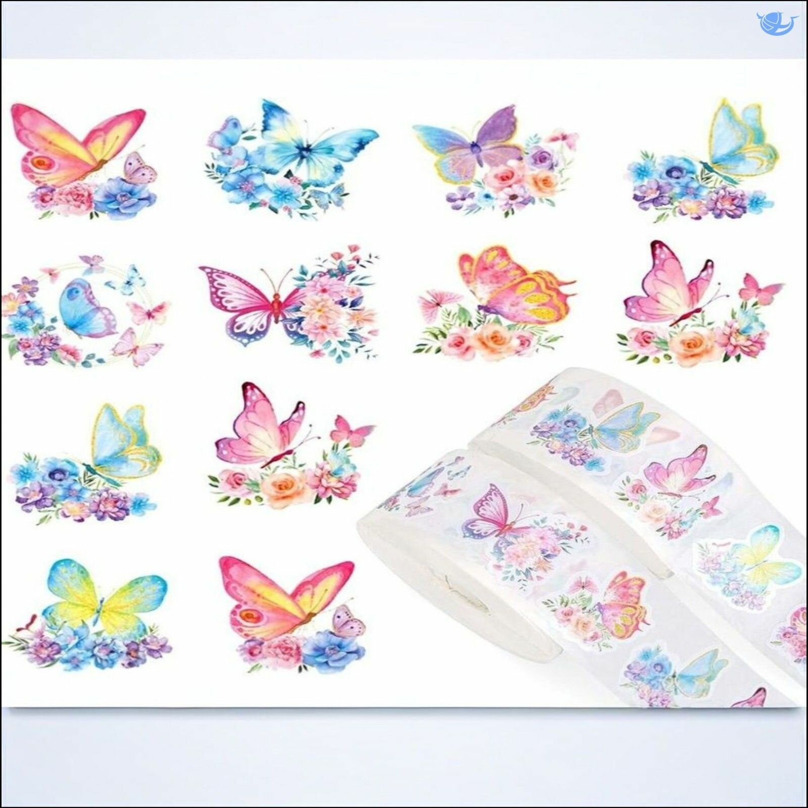 Детские наклейки, 500 шт./рулон