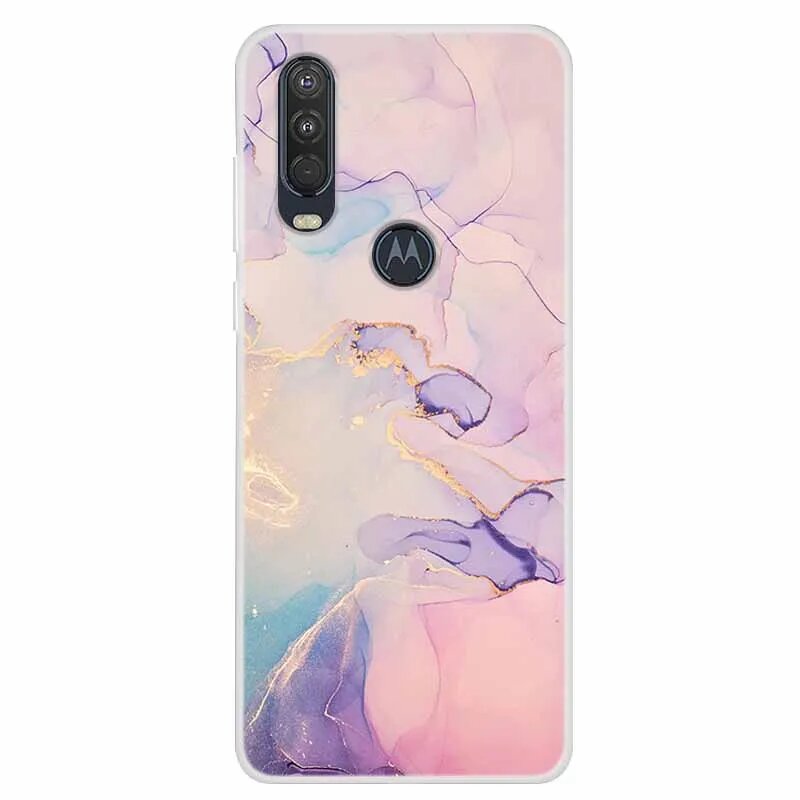 Чехол для Motorola One Action, прозрачная мраморная Мягкая силиконовая задняя крышка из ТПУ для Moto One Action XT2013-1, XT2013-2, XT2013-4