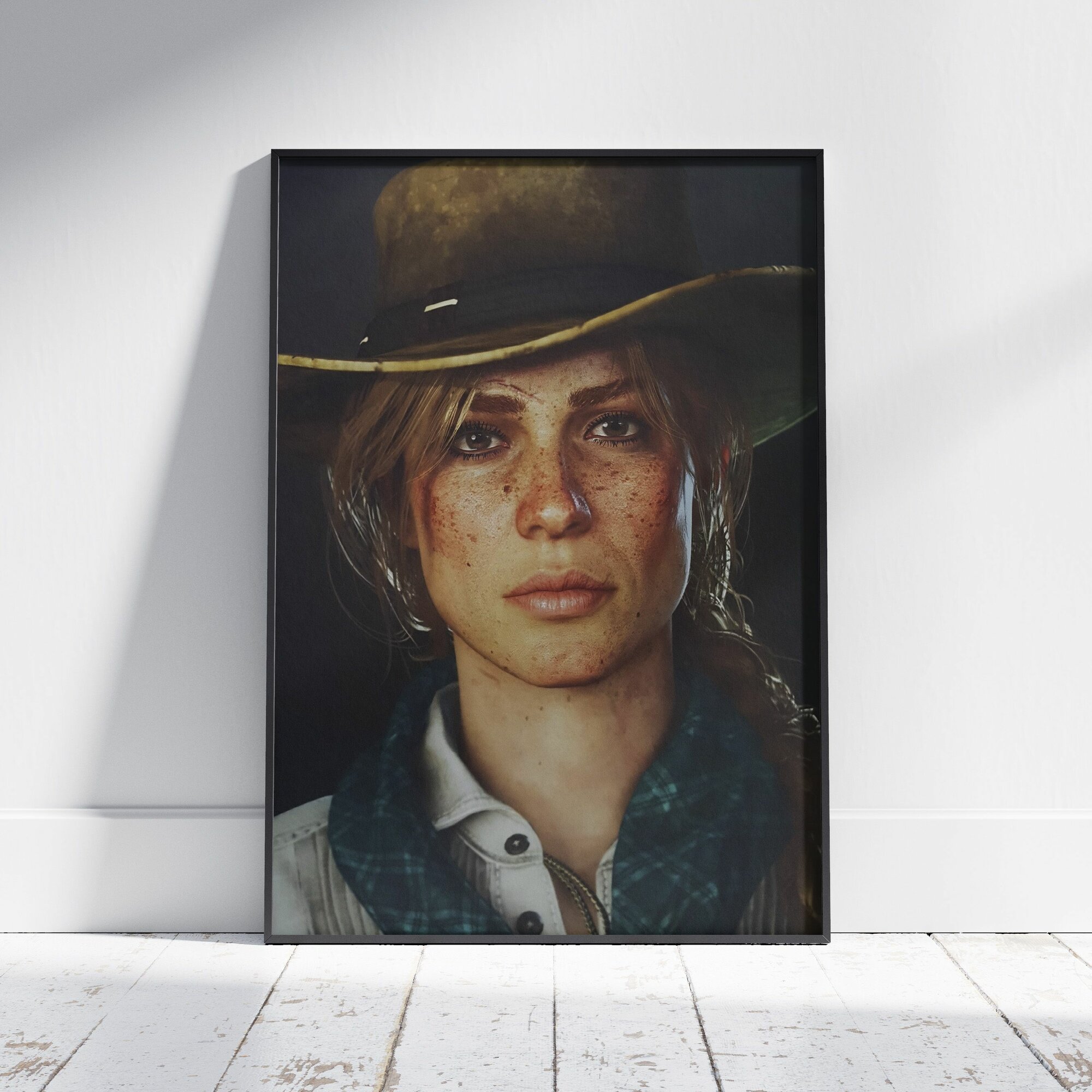Плакат на стену для интерьера Red Dead Redemption 2 (Сэди Адлер 3) - Постер по игре формата А4 (21x30 см)