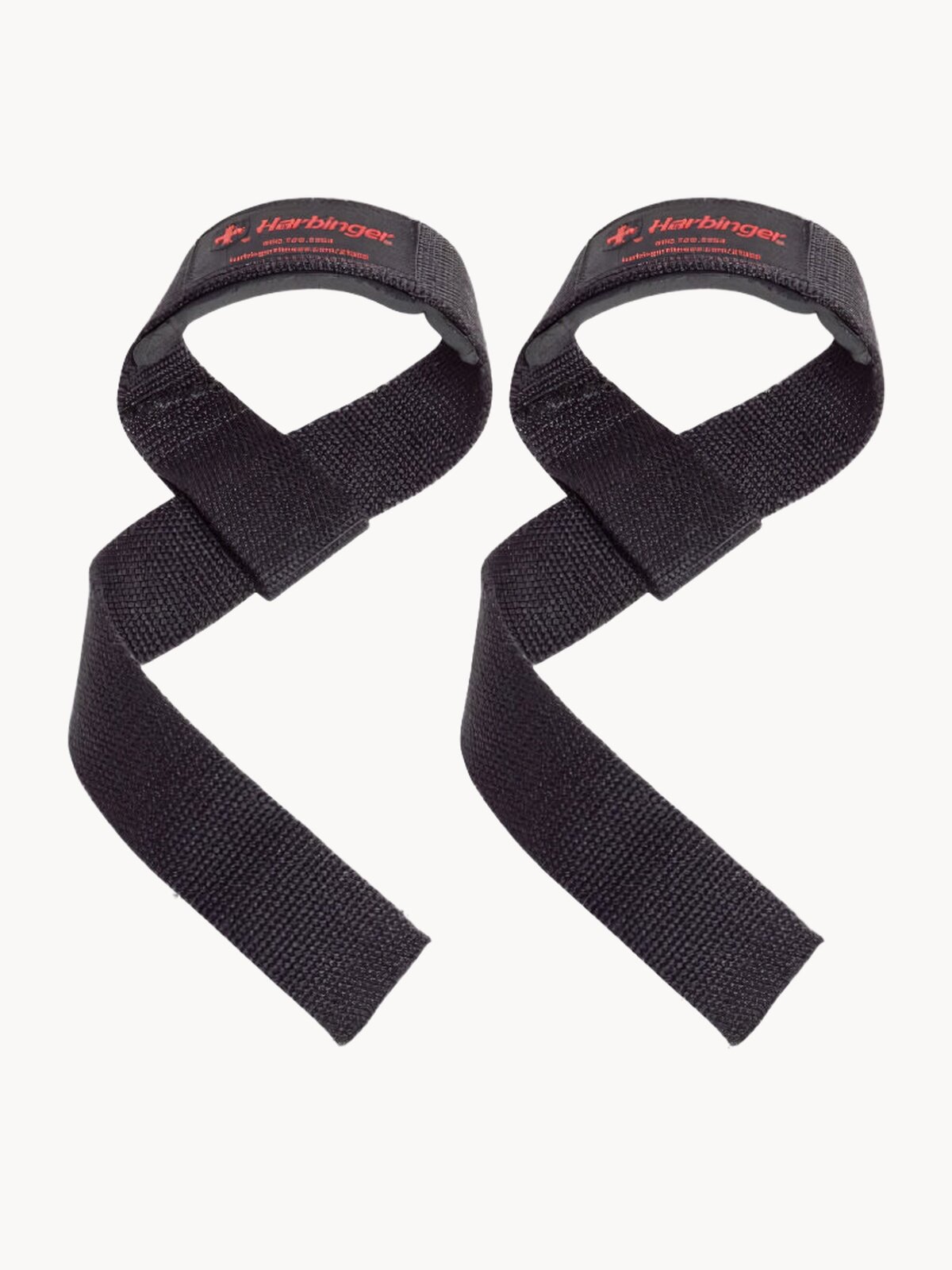 Мягкие ремни для тяги Harbinger, черные, пара, длина 53см, ширина 2.5см
