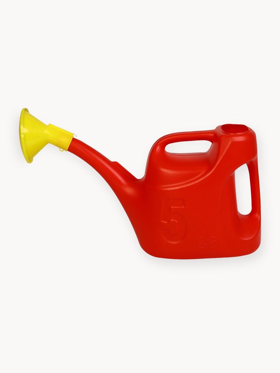 Лейка, объём 5 л, с рассеивателем, носик d = 30 мм, цвет микс