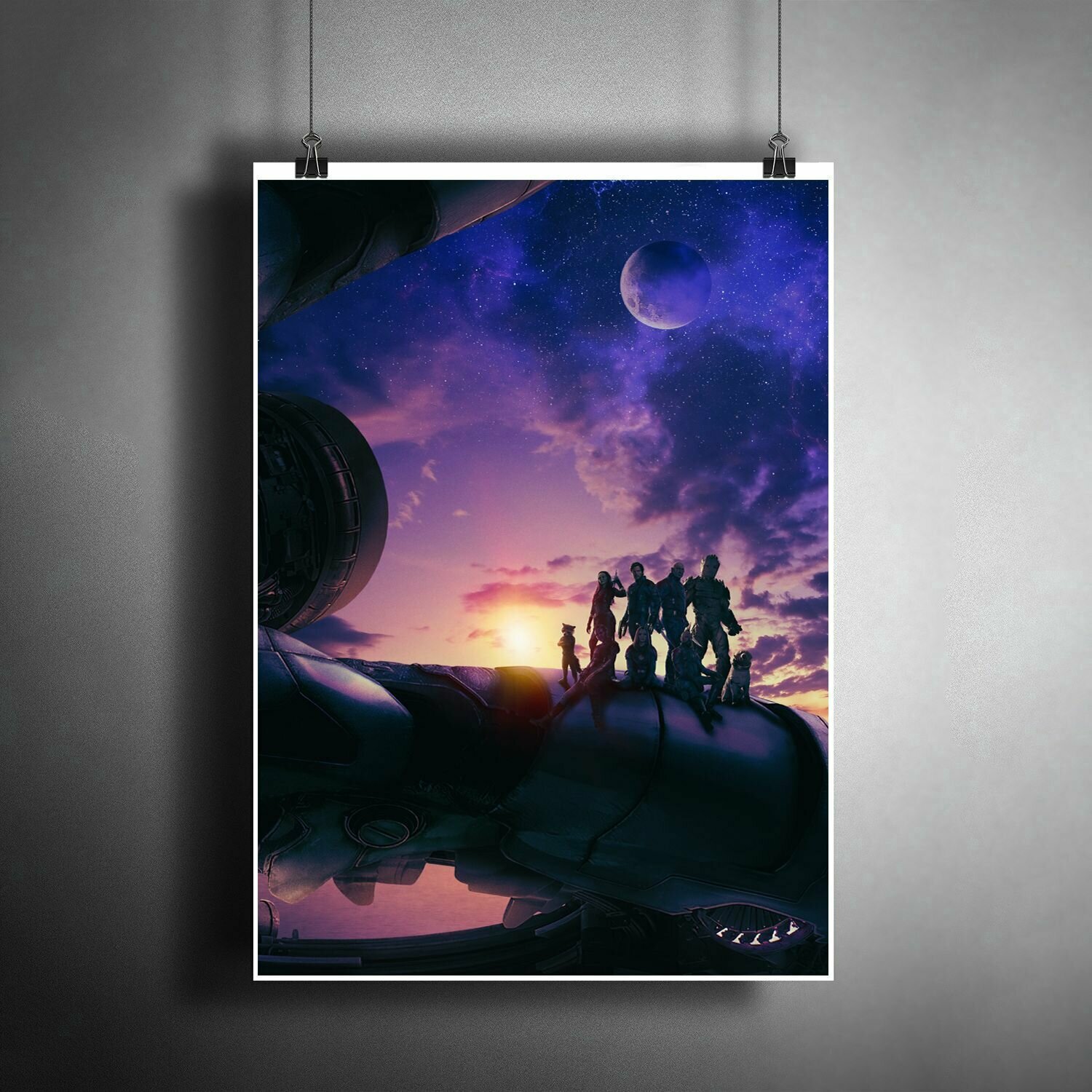 Постер плакат для интерьера "Фильм: Стражи Галактики. Часть 3 (Guardians of the Galaxy Vol. 3)" / A3 (297 x 420 мм)