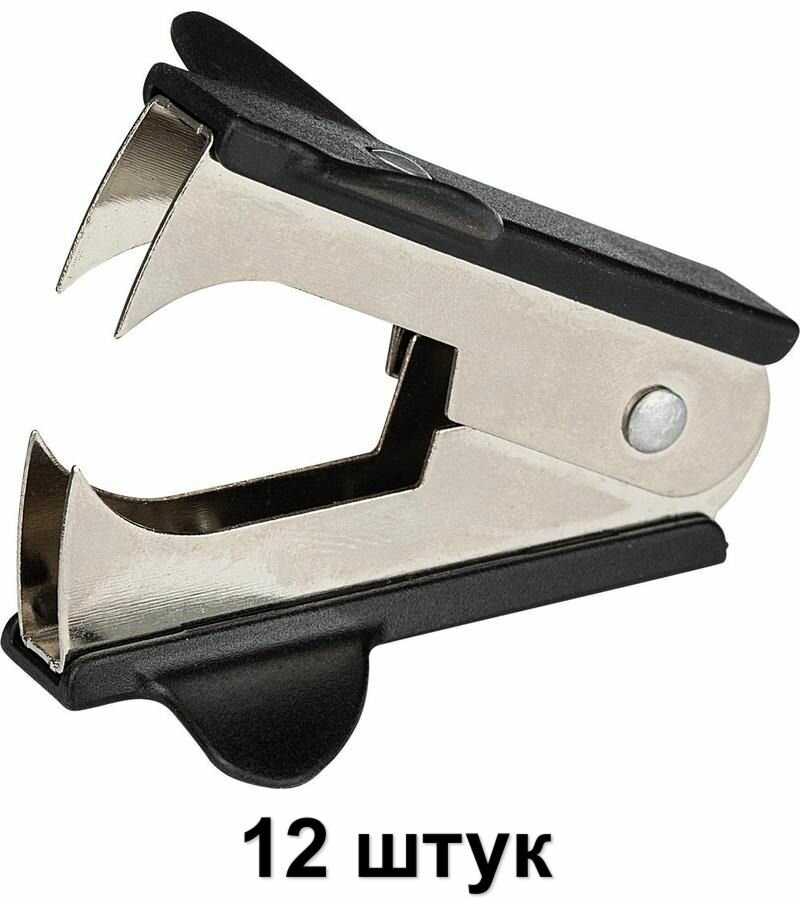 Attache Economy Антистеплер для скоб N10, 24/6, 26/6, черный, 12 шт