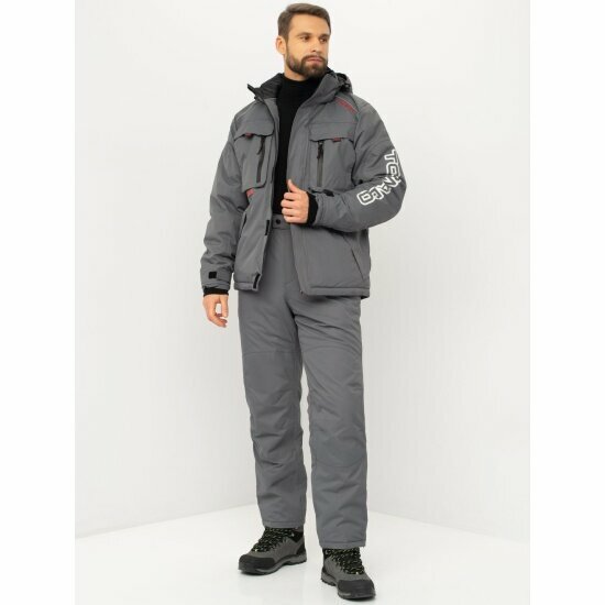 Костюм демисезонный Huntsman Торнадо -15 Серый Breathable, размер 52-54 (170-176 см)