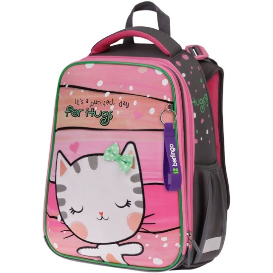 Ранец Berlingo Expert "Cat Hugs" 37*28*16см, 2 отделения, 2 кармана, анатомическая спинка