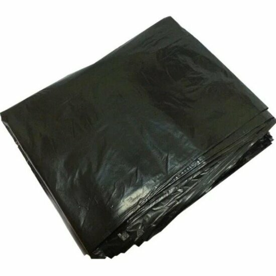 Мешки для мусора Ромашка ПВД 120л 25мкм 50шт/уп черн 70х110см, Стандарт