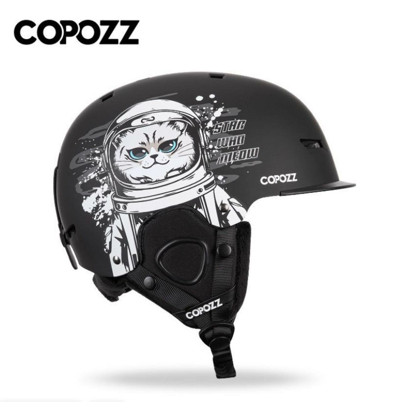 Шлем взрослый защитный горнолыжный сноубордический COPOZZ GOG-20200
