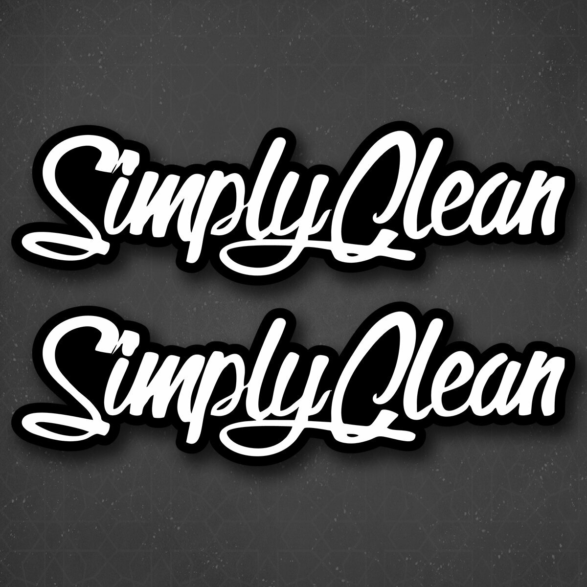 Наклейка на авто "Simply Clean - Просто чистый" 24x7 см