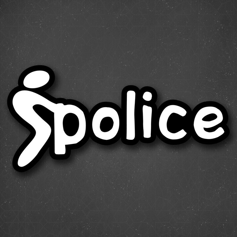 Наклейка на авто "f*ck police" 24x11 см