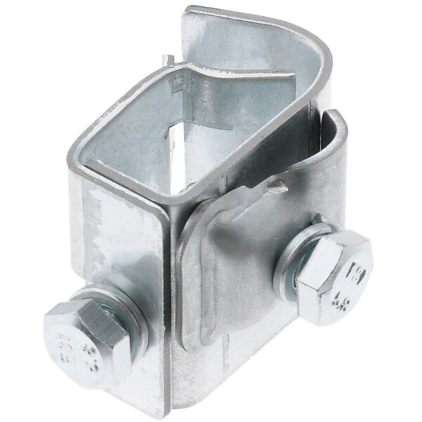 Держатель 91081 круглого проводника 6-10мм на водосточном желобе, оцинкованная сталь EZETEK (2 шт. в комплекте)