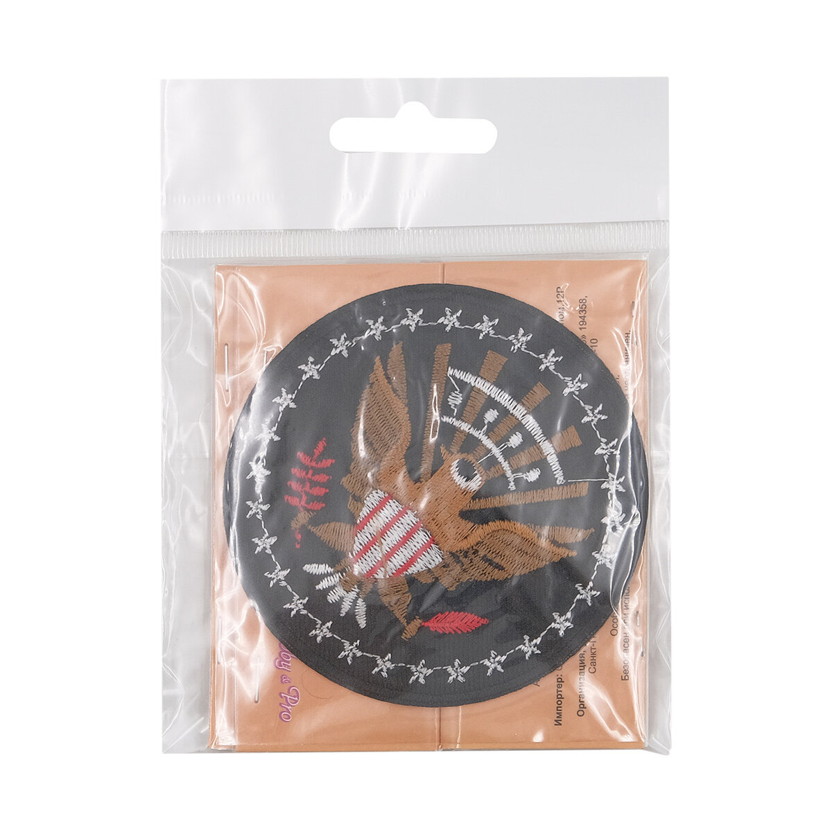 Набор термоаппликаций для одежды Айрис 'Ассорти' с флагом России, 5 шт