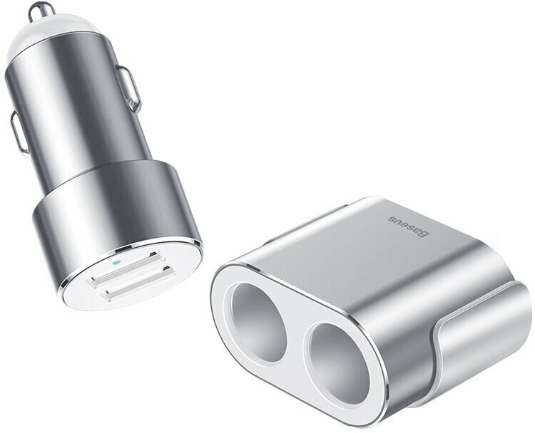 Зарядный комплект Baseus High Efficiency (CRDYQ), 12 Вт, серебристый