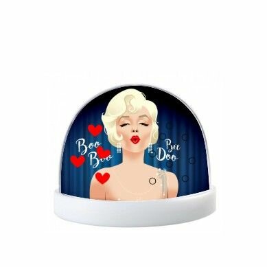 Водяной шар Мэрилин Монро №12, Сердца-блёстки