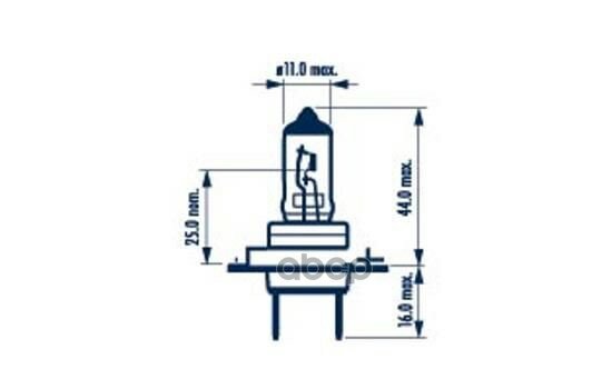 Лампа H7 12V 55W RANGE POWER 110 Narva арт. 480623000