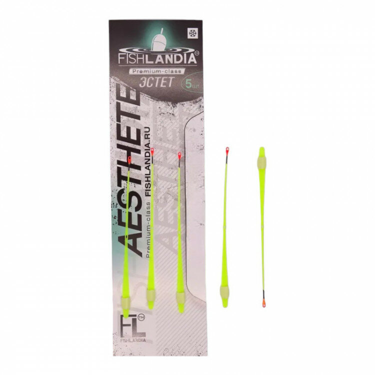 Кивок Fishlandia эстет Лимон 80 х 0,25 мм 0,8 - 1,0 гр 5 шт/уп