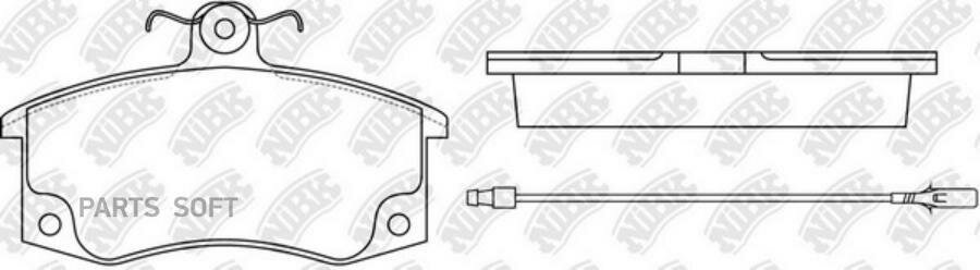 NIBK PN0223W Колодки тормозные дисковые (передние) DATSUN mi-DO on-DO LADA GRANTA (2190_) GRANTA (2191_) GRA ()