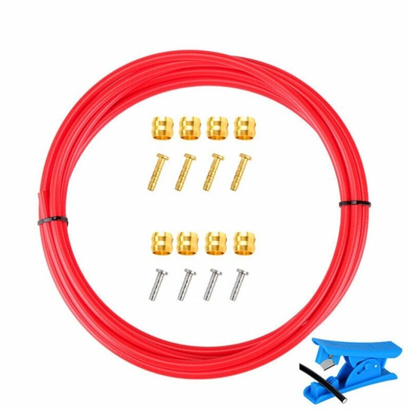 Гидролиния 2.5 м MEROCA красная в сборе штуцеры, оливки, резак