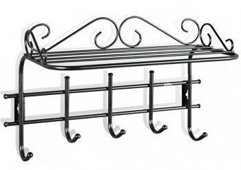 Вешалка Sheffilton Грация 2/5 черный/черный Размеры: Высота 340мм Глубина 250мм Ширина 510мм