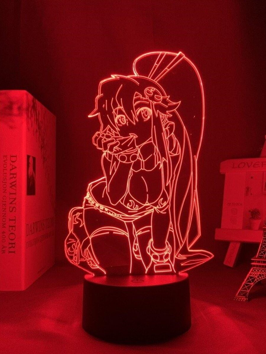 Ночник Аниме Гуррен Лаганн - Anime Gurren Lagann. Подарок фанату аниме и манги — декор в комнату с любимыми персонажами, в стиле отаку и японской анимации.