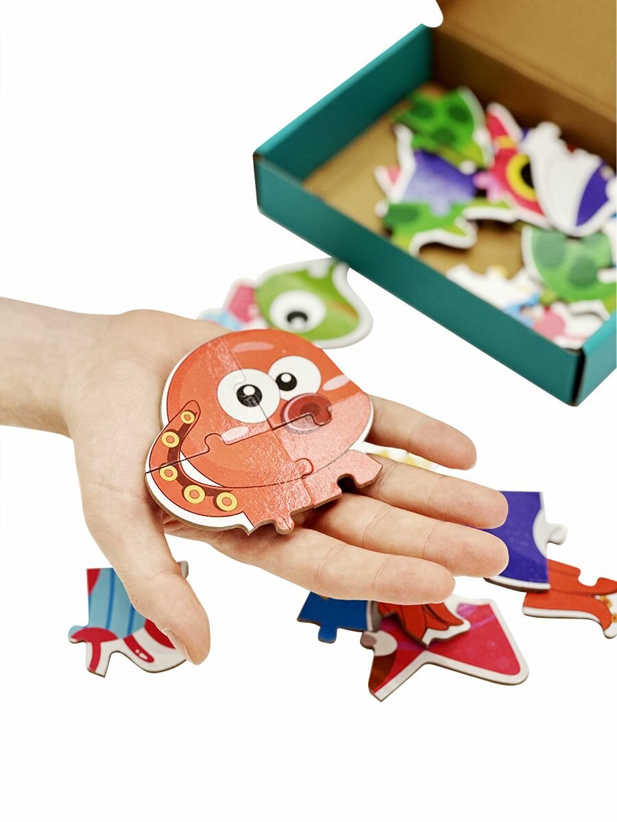 Интерактивная детская игрушка-пазл Животные