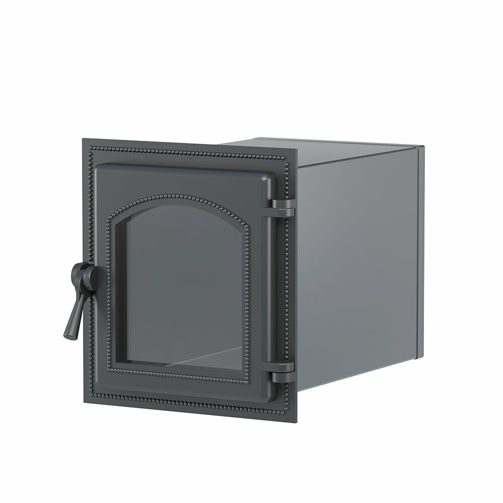 Духовой шкаф чугунный, духовка для печи Везувий 270 антрацит