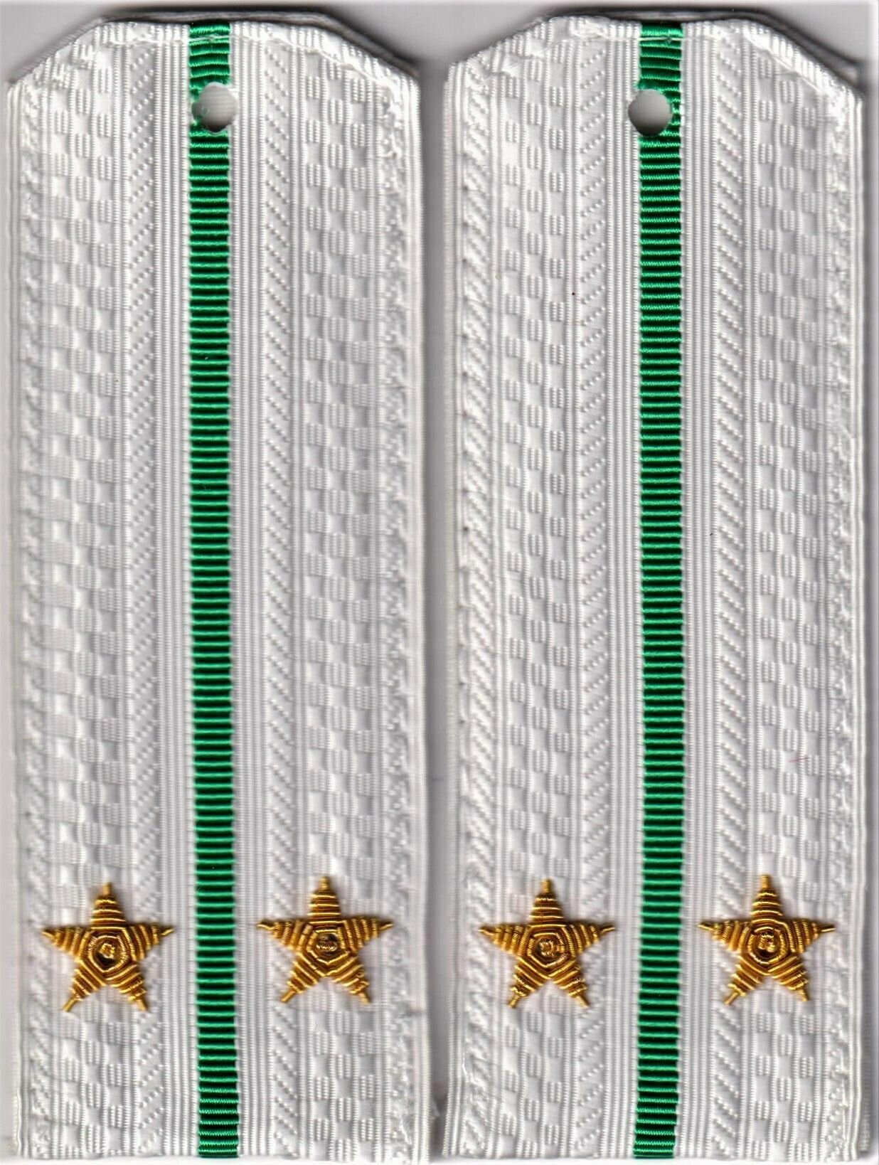 Погоны ПС ФСБ (пограничная служба) на белую рубашку, лейтенант