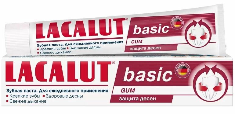 Lacalut Зубная паста Basic gum, 75 мл