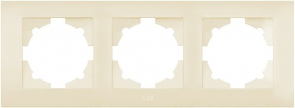 Рамка тройная ABB Cosmo 612-010300-227 кремовый цвет,3 гнезда