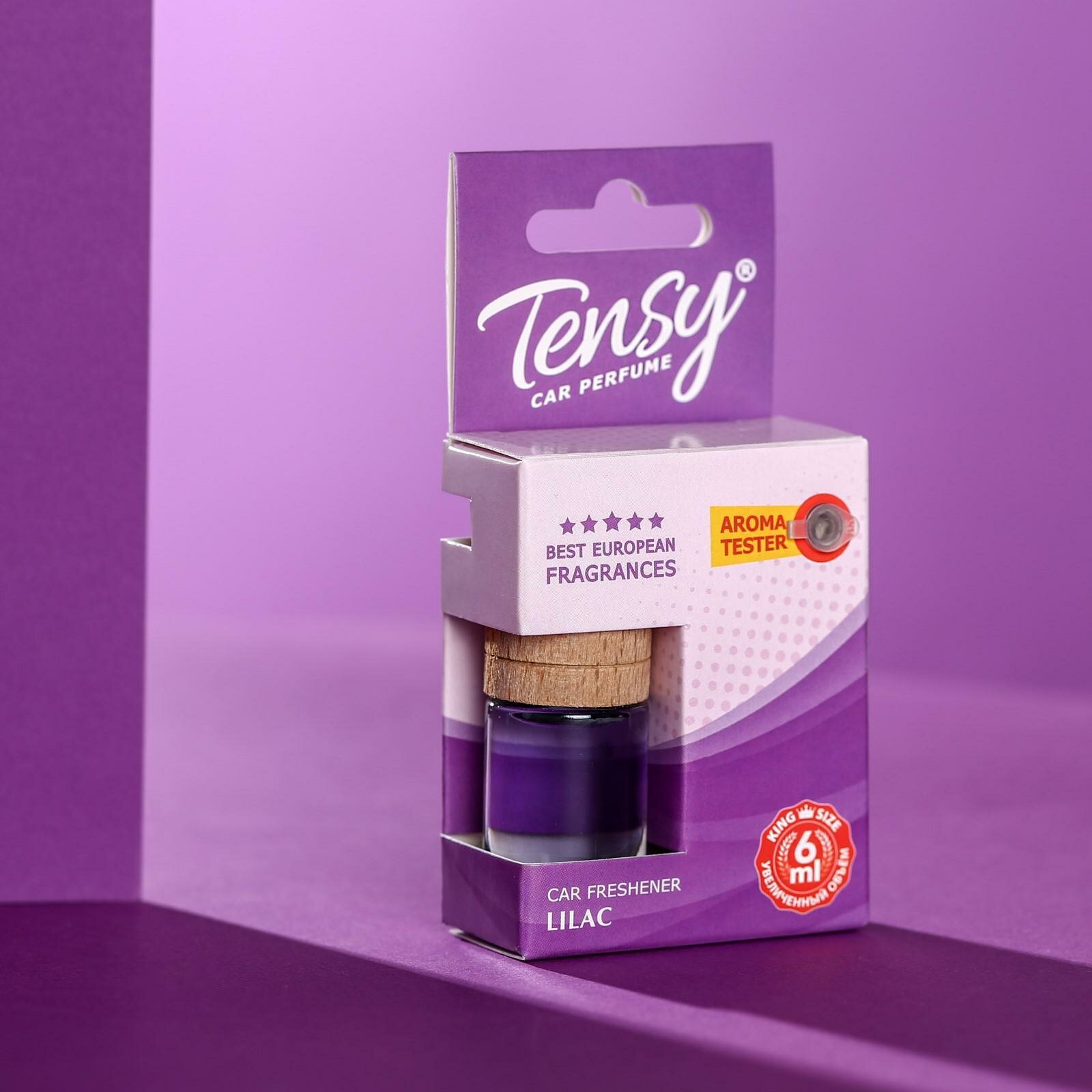 Ароматизатор в машину Tensy, сирень, бутылочка, 6 мл, ТВ-13