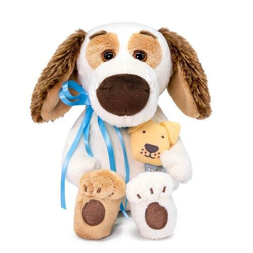 Мягкая Игрушка BudiBasa Пес Бартоломей BABY с собачкой (20см) BartB-025, (ООО "МПП") ()