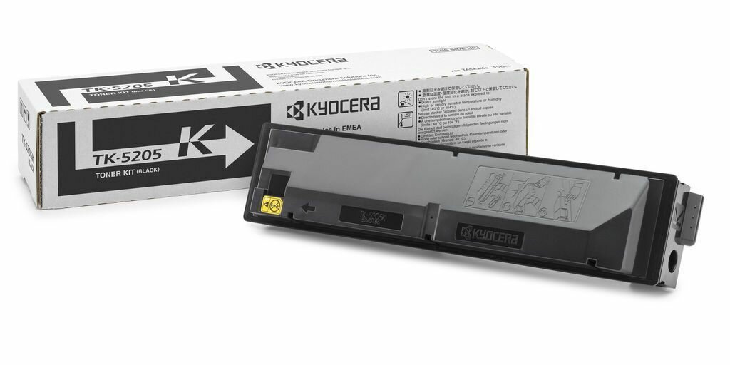 Тонер-картридж Kyocera TK-5205K черный, оригинальный, 18 000 стр.