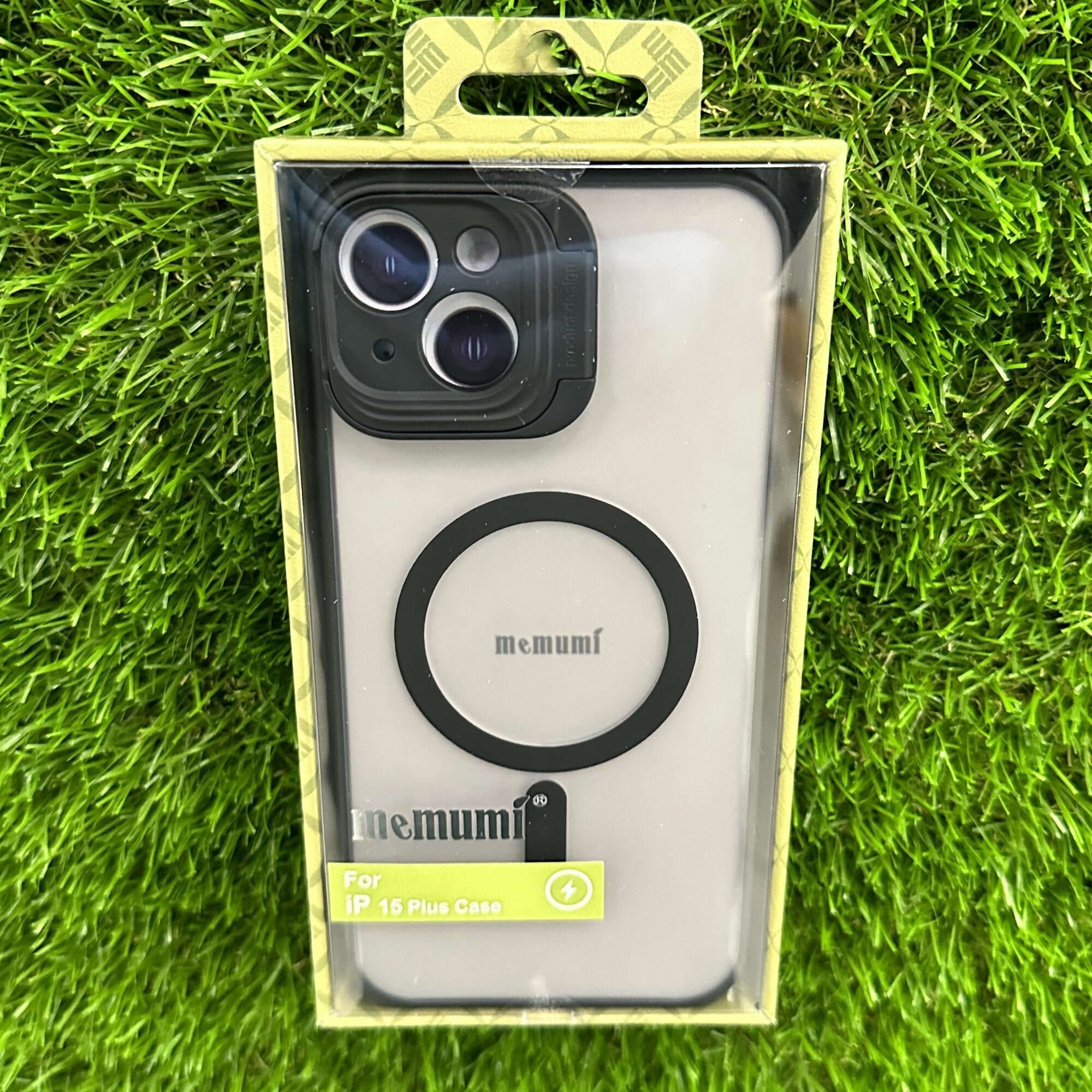 Чехол для iPhone 15 Plus (6.7") Memumi Mech SNAP с магнитом для MagSafe черный