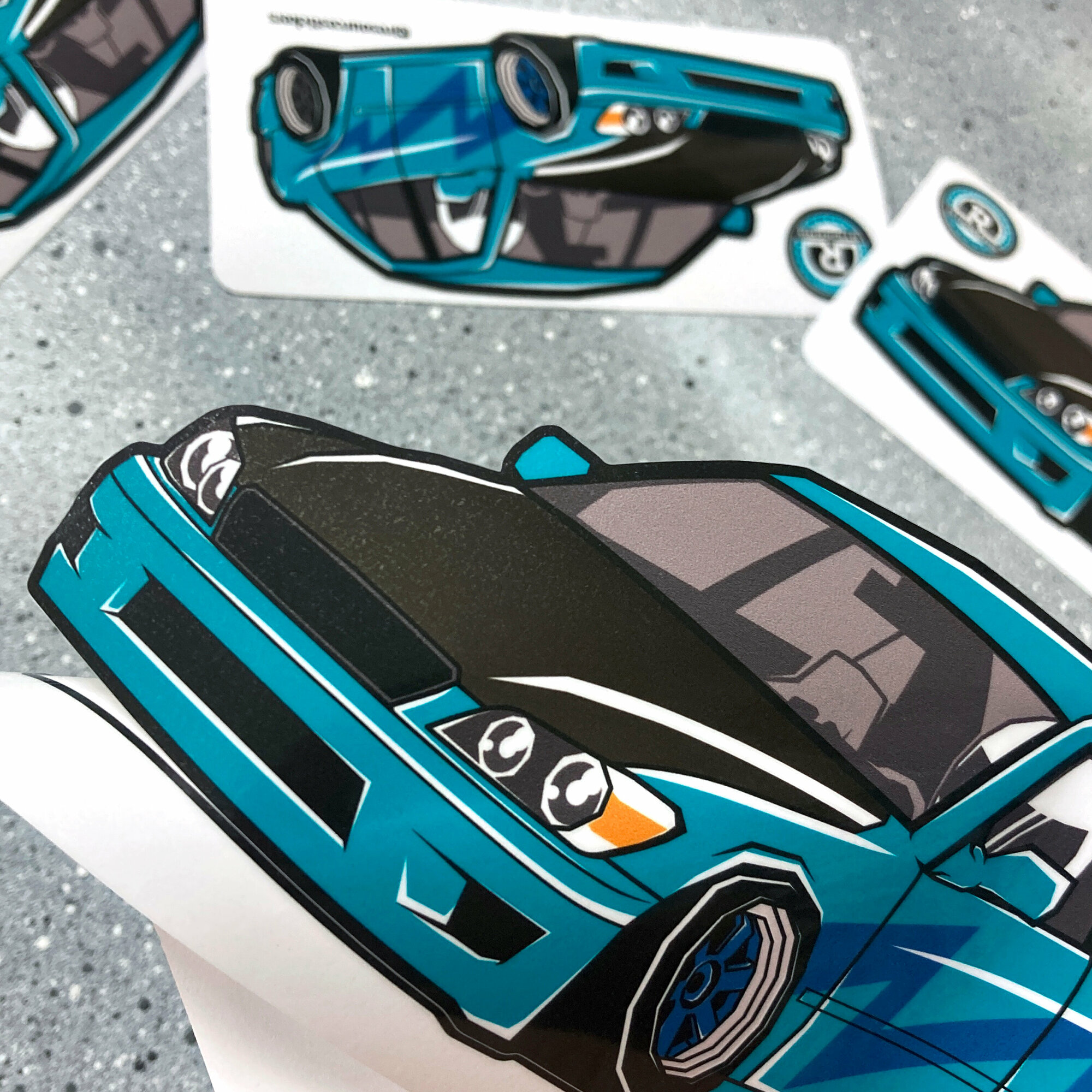 Наклейка JDM машинка Toyota Altezza, FR DRIFT дизайн