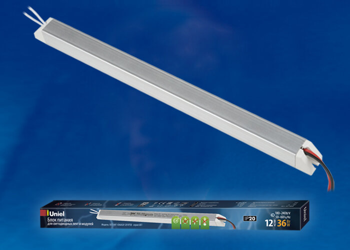 Блок питания для светодиодных ламп и модулей Uniel UET-VAT-036A20 12V IP20