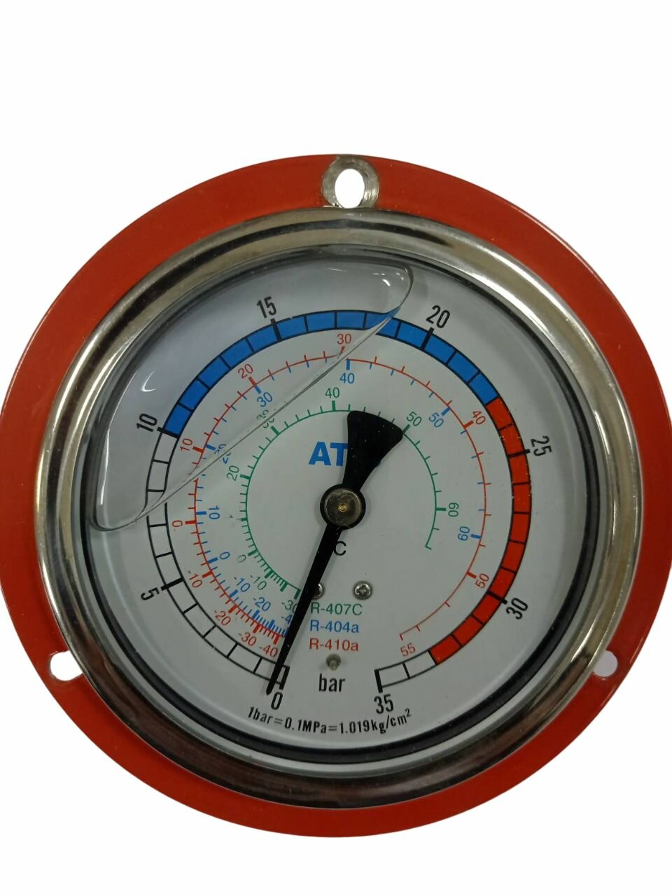 Манометр "ATIS" (0-35 BAR) 110мм (глицерин)