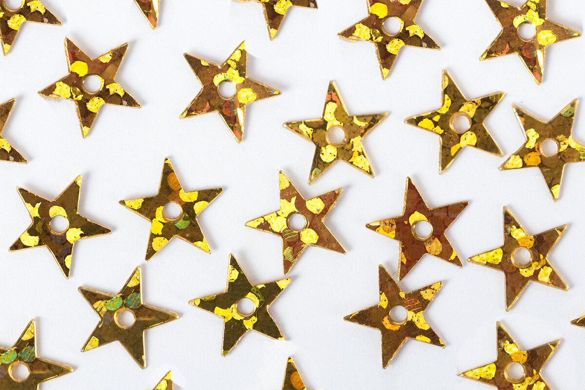 Пайетки россыпью "Zlatka" ZF-19 7 мм 10 г №07 т. желтый