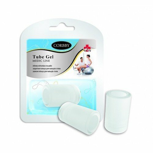 Силиконовый напальчник для пальцев стопы Corbby TUBE GEL, размер S