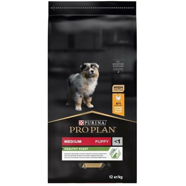 Purina Pro Plan Для щенков средних пород с курицей (Puppy Chicken),12кг
