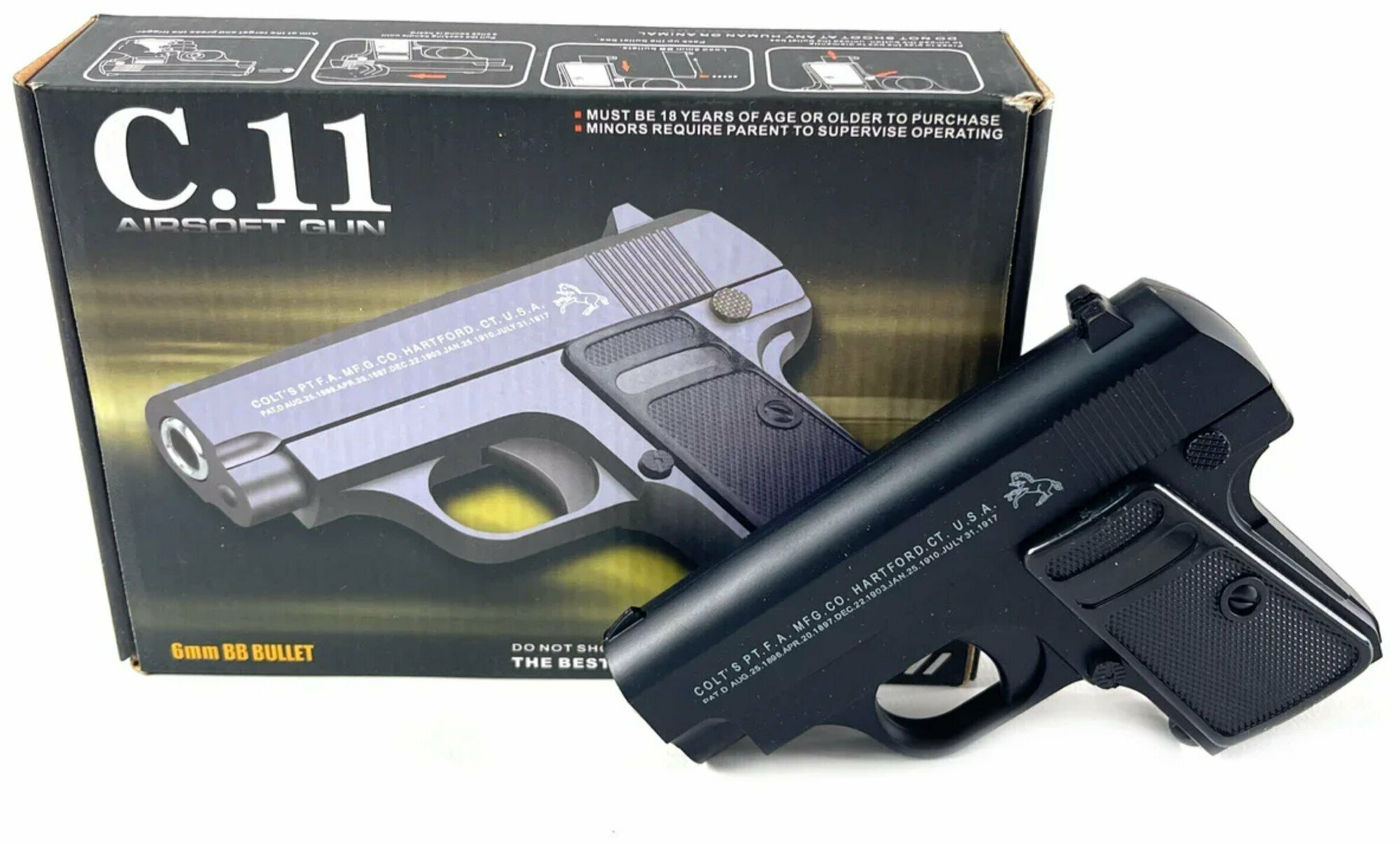 Игрушечный пистолет Airsoft Gun C.11