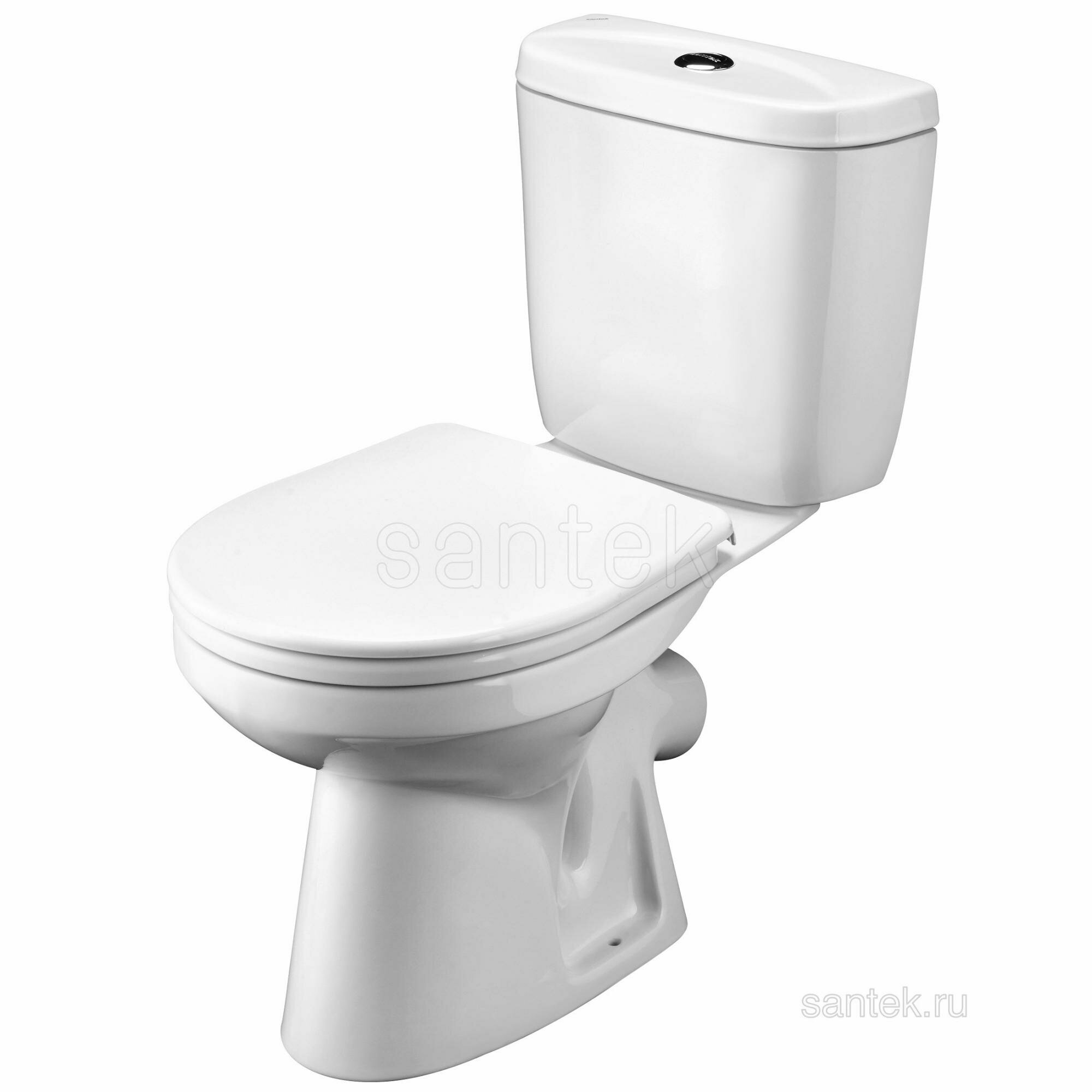 Santek Унитаз - компакт Анимо с сиденьем полипропилен 1WH110032 наклонный Santek