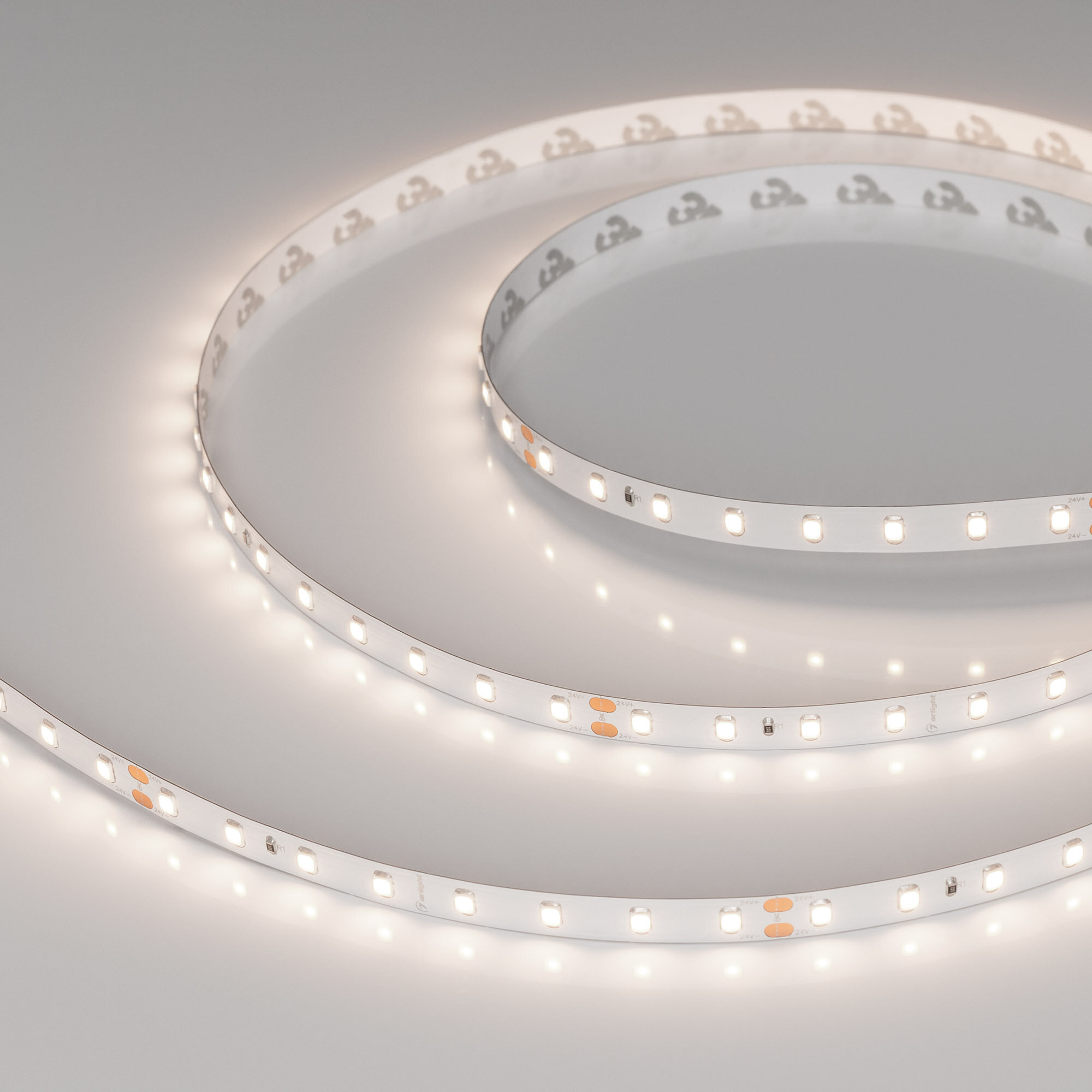 Лента светодиодная Arlight Лента RT-A80-8mm 24V Day4000 (6 W/m, IP20, 2835, 5m) (ARL, Открытый), 5м